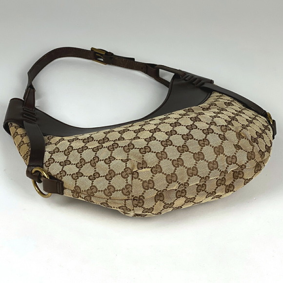Gucci | Bags | Gucci Gg Canvas Gg Pattern Shoulder Brown Bag | Poshmark